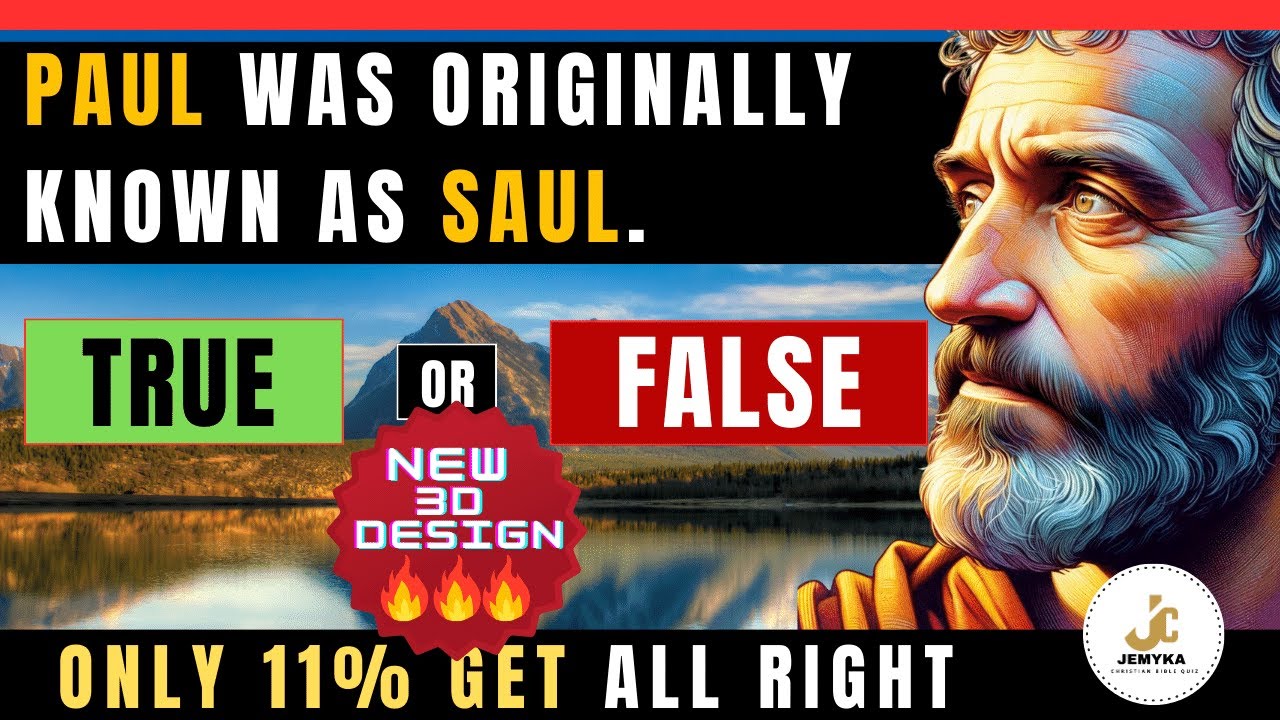 TRUE OR FALSE? Bible Quiz Trivia - APOSTLE PAUL | Test your Bible ...