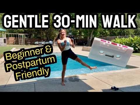 Gentle 30-Min Walking Workout | Full Body Toning (Beginner & Postpartum Friendly)