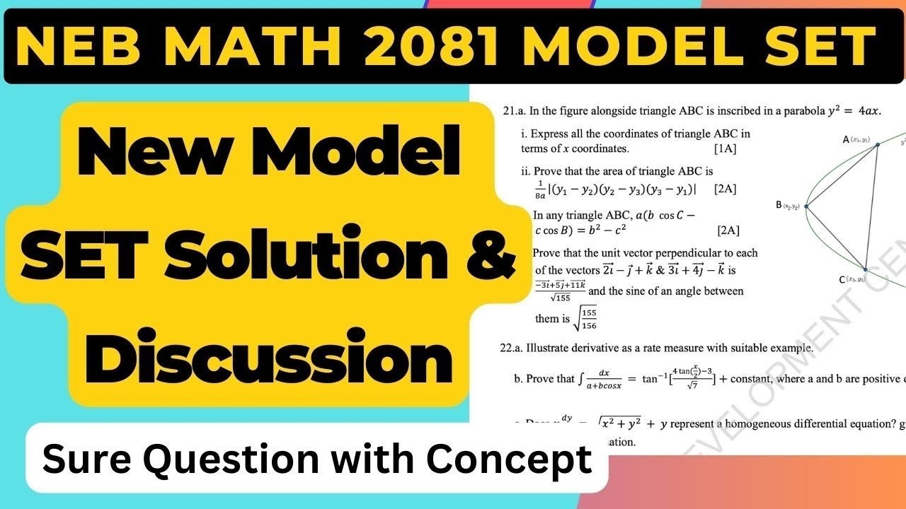 Class 12 100 % Fixed Question Of Math With Solution |NEB Class 12 Math ...