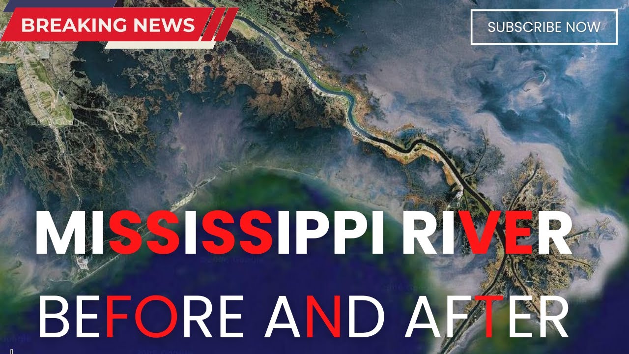 Mississippi River Before and after dropped to record lows - YouTube