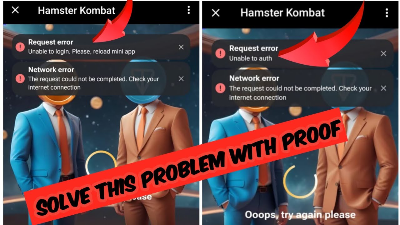 problem Solved 😍hamster unable to login|hamster unable to auth | Hamster kombat account banned ...