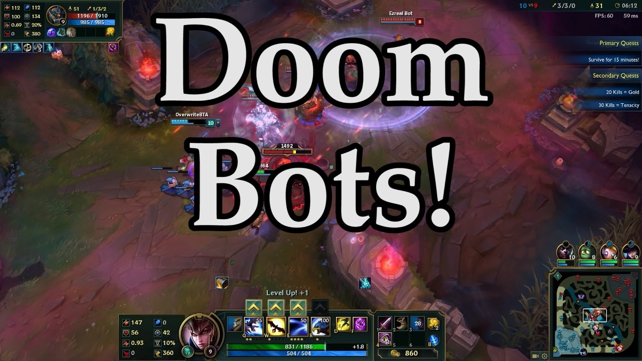 First Game Against Doom Bots! (League of Legends) - YouTube