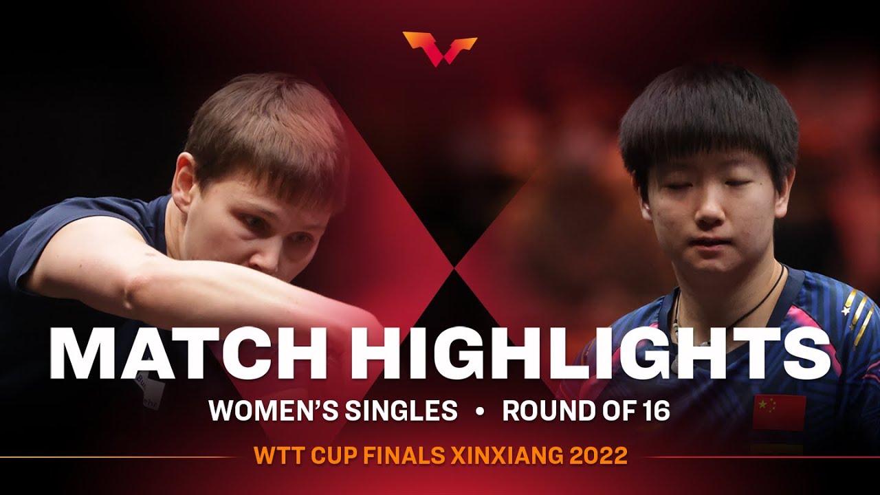 Highlights | Sun Yingsha vs Nina Mittelham | WS R16 | WTT Cup Finals ...