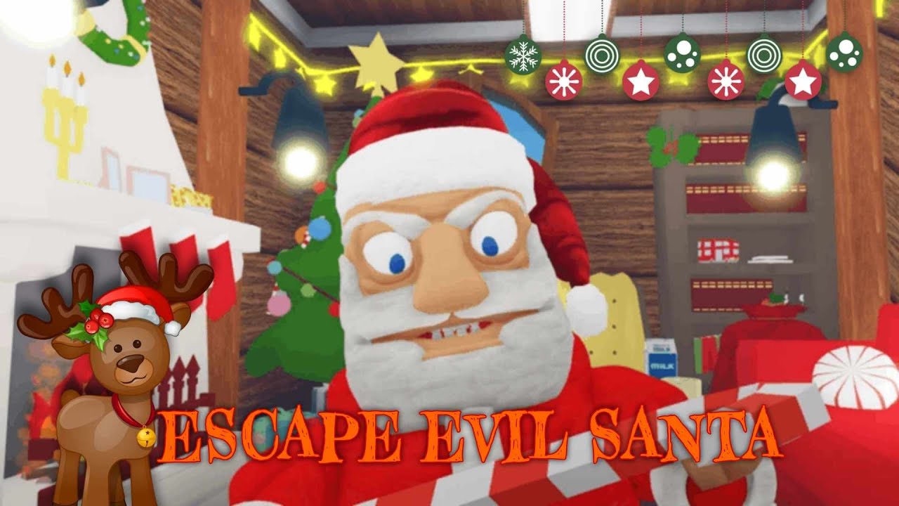 Escape EVIL SANTA (Scary Obby) - YouTube