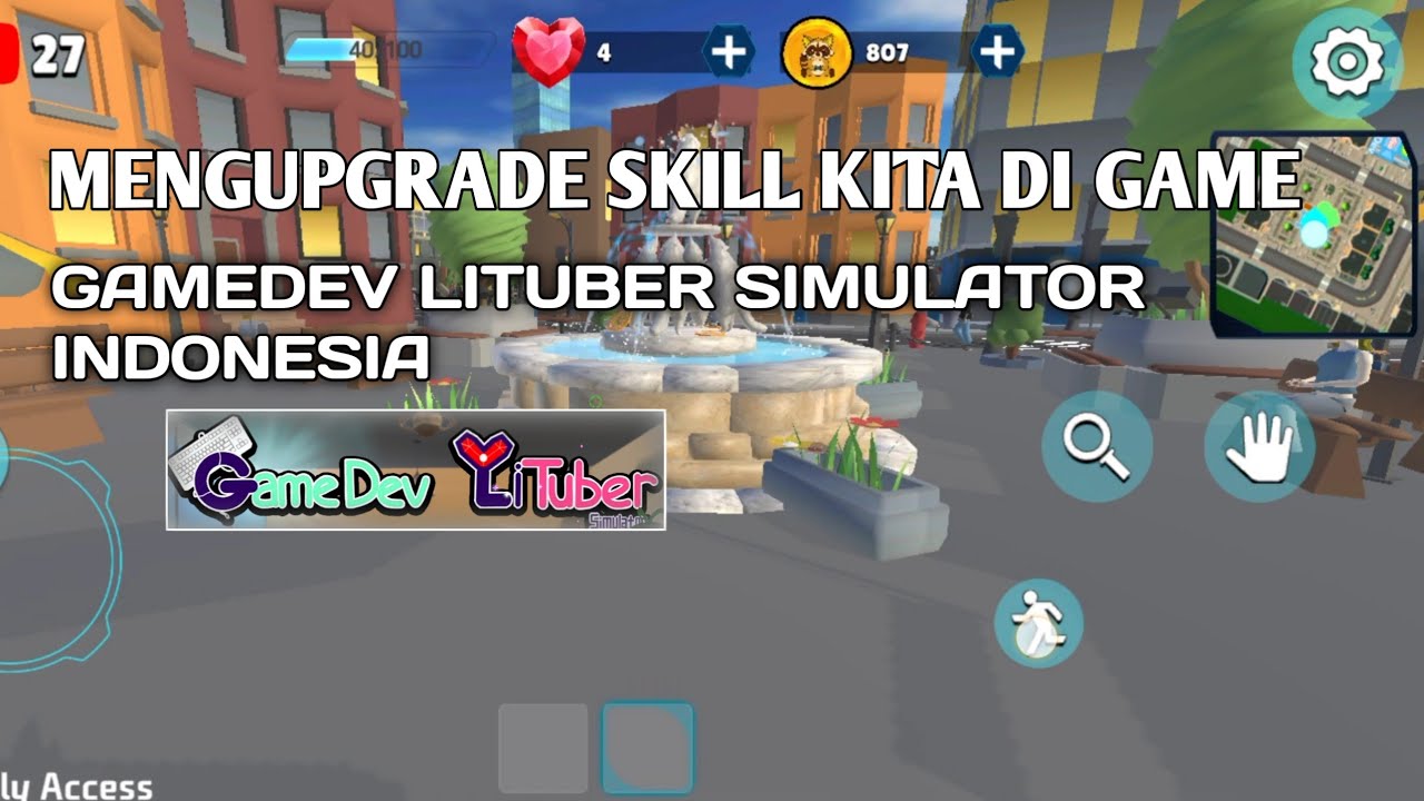 upgrade skill kita di game gamedev lituber simulator - YouTube