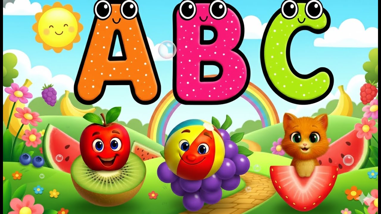 🔴 ABC Phonics Song 🎶 A for Apple 🍎 | Alphabet Song | Fun ABC Learning ...