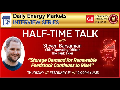 Half-Time Talk: "Storage Demand for Renewable Feedstock Continues to ...