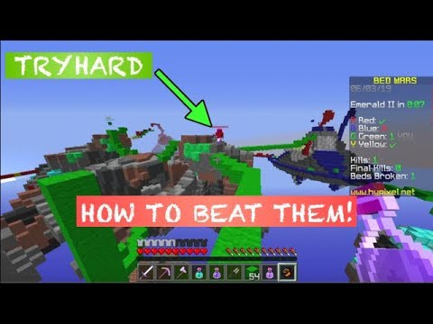 HOW TO BEAT TRYHARDS IN BED WARS - YouTube