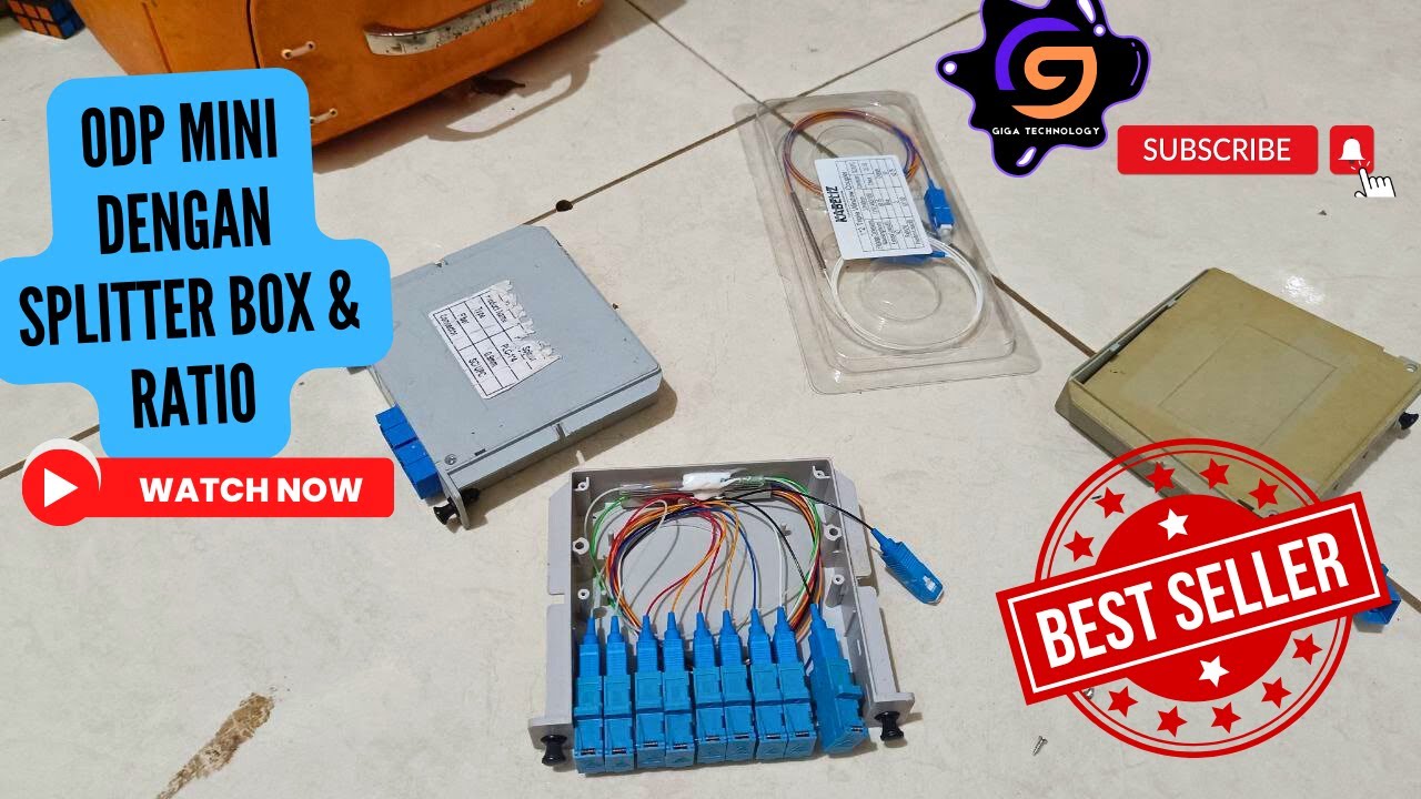 Review ODP Mini dengan Splitter Box 1:8 Kombinasi Splitter Ratio - YouTube