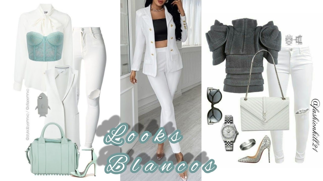 COMO COMBINAR EL COLOR BLANCO/ TENDENCIAS DE MODA/ COMBINACIONES ...