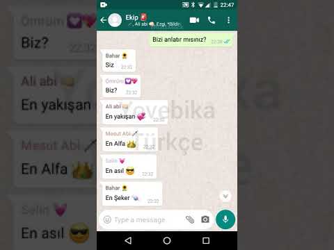 EzCem WhatsApp konuşmaları #5