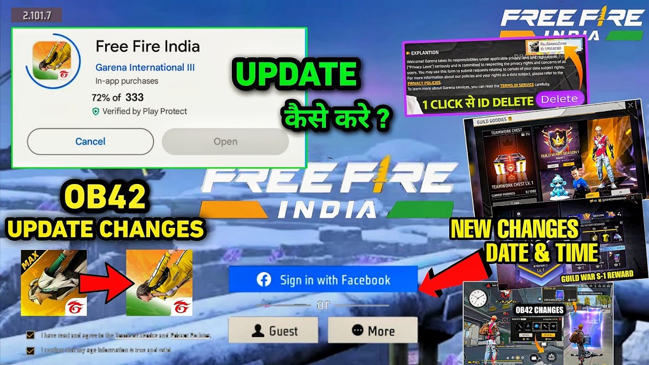 Free Fire India Launch Date Today 🔥 आ गया... ff India ! Kaise Kare ...