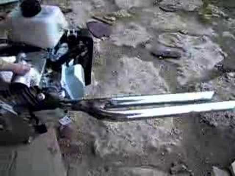 GX200 clone with custom exhaust - YouTube