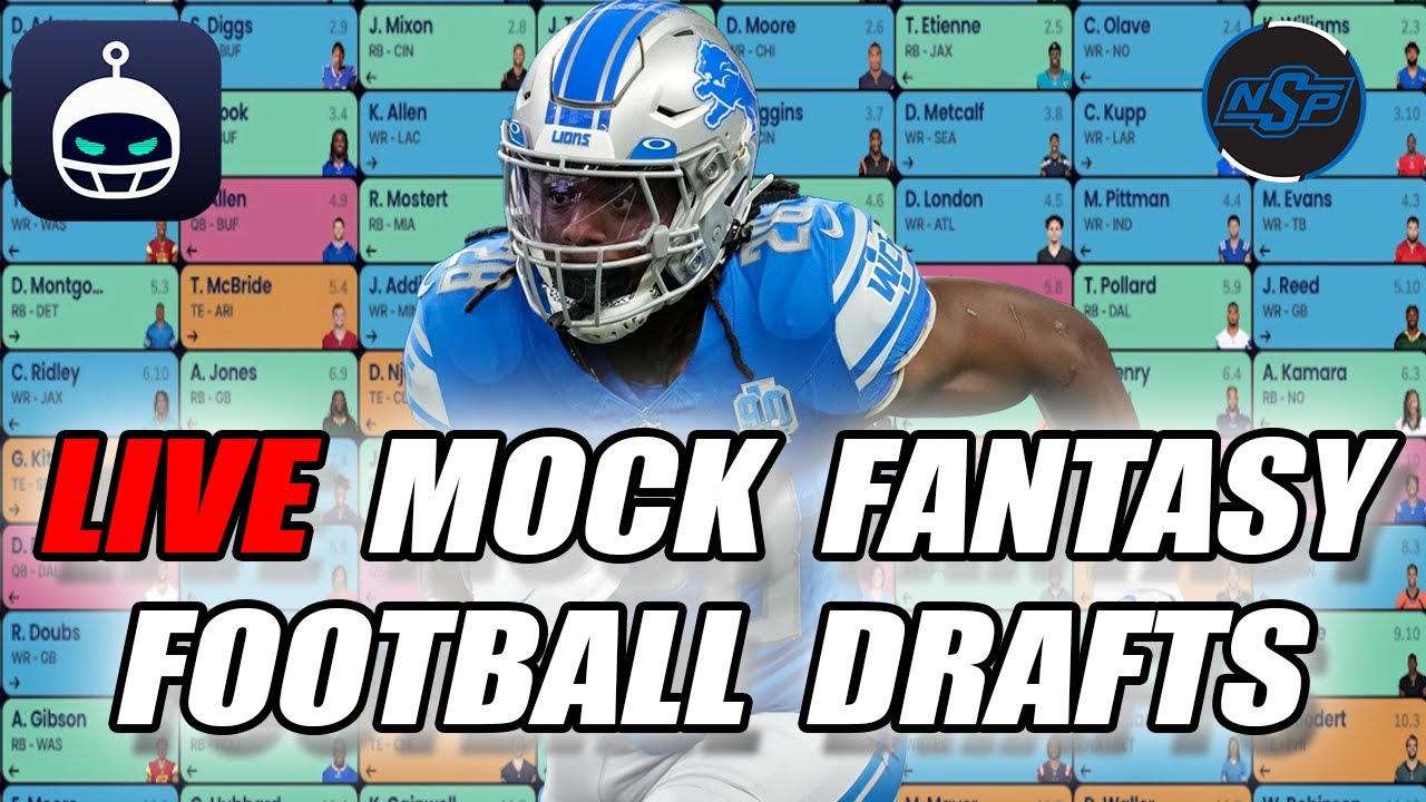 LIVE Fantasy Football Mock Drafts | Sleeper Fantasy - YouTube