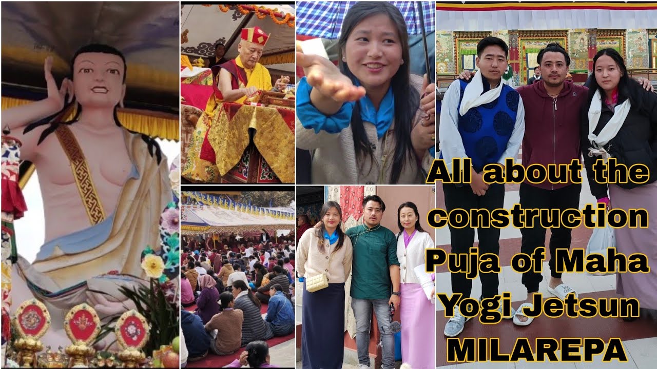 Puja of Maha Yogi Jetsun MILAREPA statue at Phodong Karma Thubden Tashi ...
