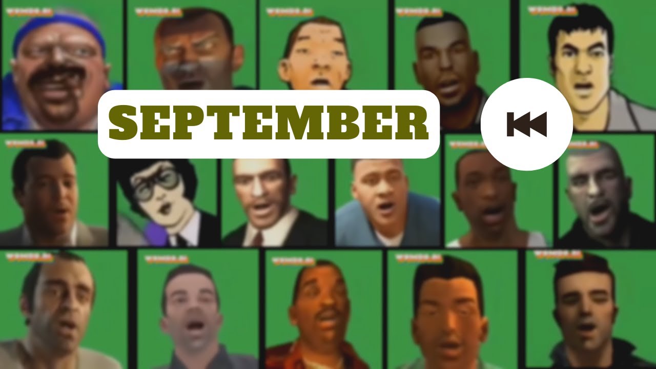 Every GTA Protagonist Singing September (REVERSE) - YouTube