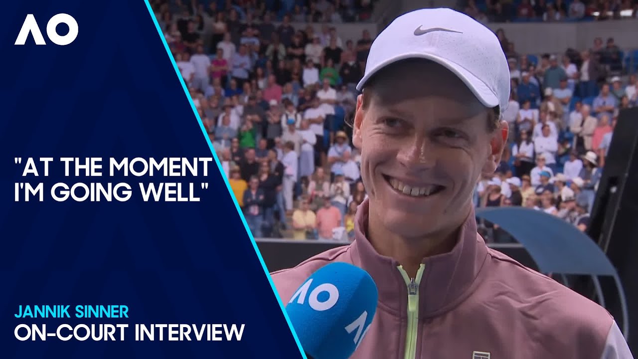 Jannik Sinner On-Court Interview | Australian Open 2024 Third Round ...