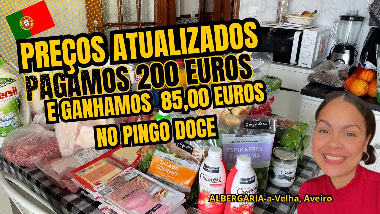 PREÇOS ATUALIZADOS | COMPRA NO MERCADO PINGO DOCE | GANHAMOS 85 EUROS ...
