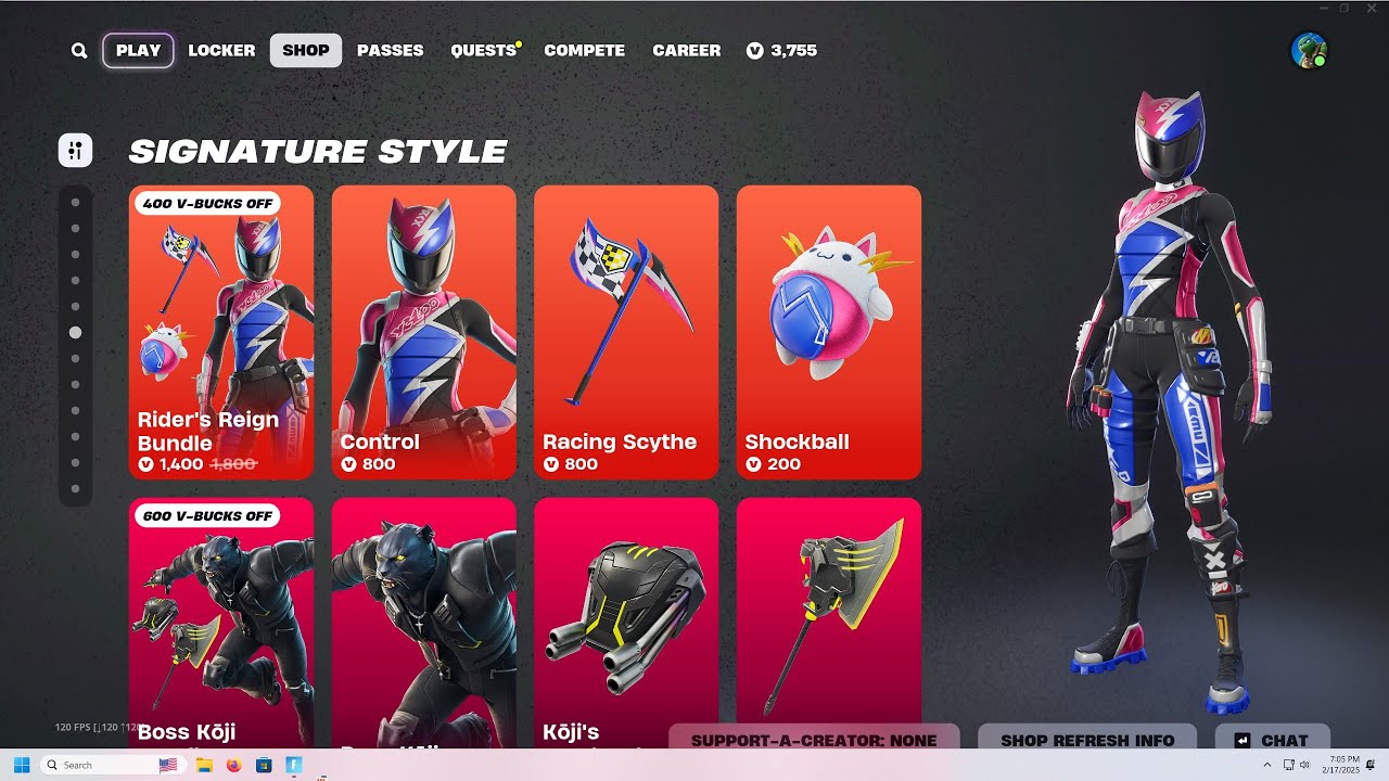 NEW CONTROL SKIN OUT NOW FORTNITE ITEM SHOP 2/17 - YouTube
