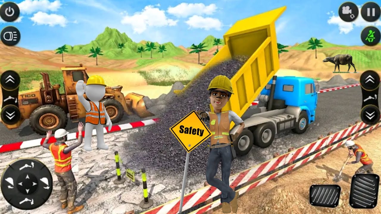 L-1 to 11 road construction game | truck video | truck video game ...