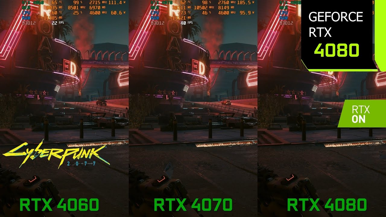 RTX 4060 vs RTX 4070 vs RTX 4080 Path Tracing in Cyberpunk 2077 - How ...