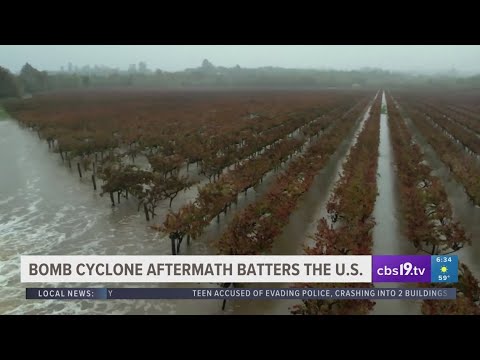 Bomb cyclone aftermath batters U.S. Pacific Northwest, northern ...
