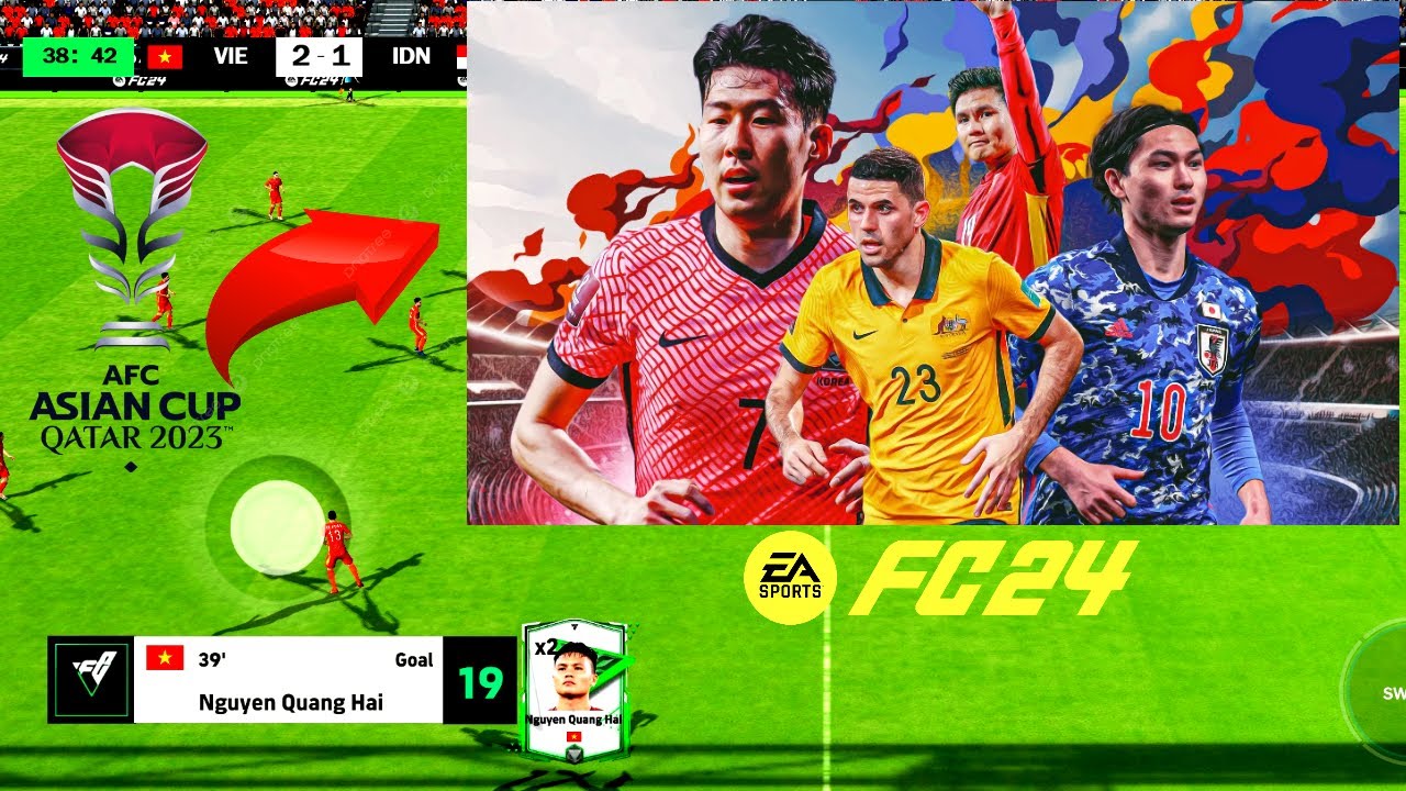 Ea sport fc 24 mod Asian cup 2023 , New best graphic data v7.1 - YouTube