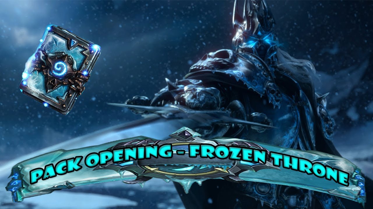Pack opening - Frozen throne - YouTube