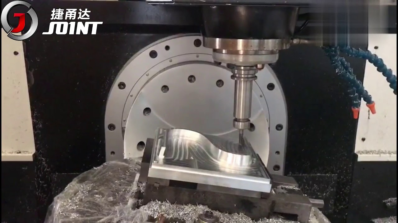 "S" shape mold processing by 5 axis machine - YouTube