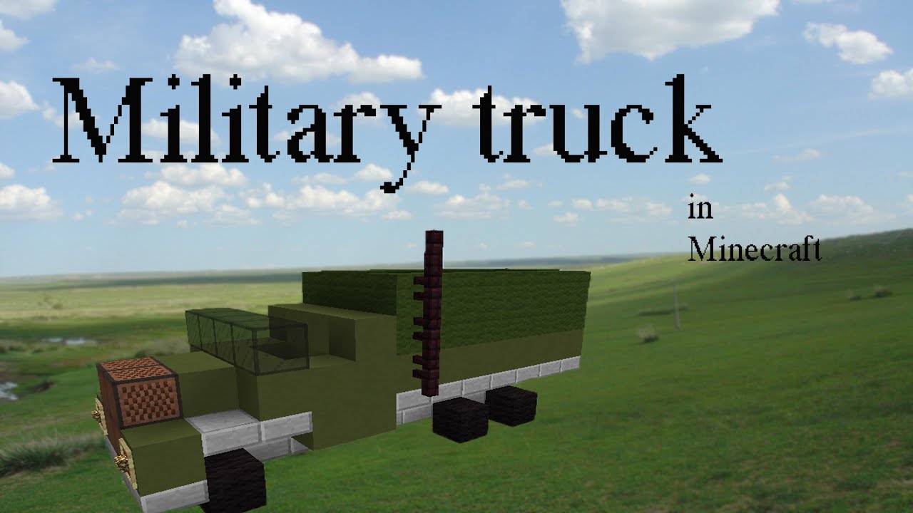WWII Military truck in minecraft - YouTube