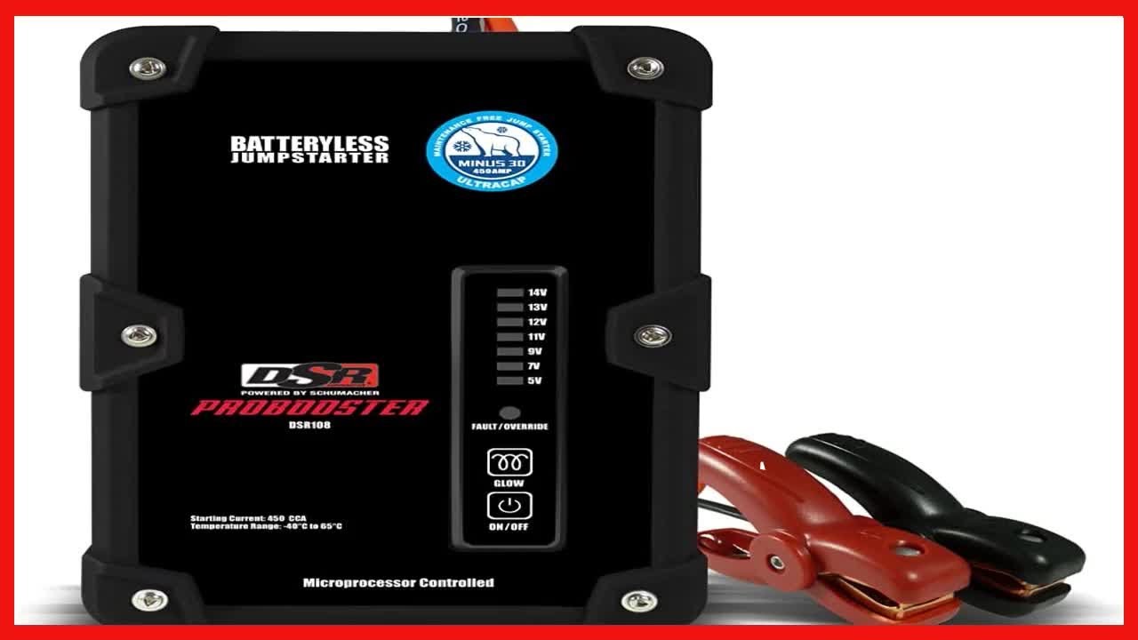 Schumacher DSR 108 DSR ProSeries Batteryless Jump Starter - 12V, 450A ...