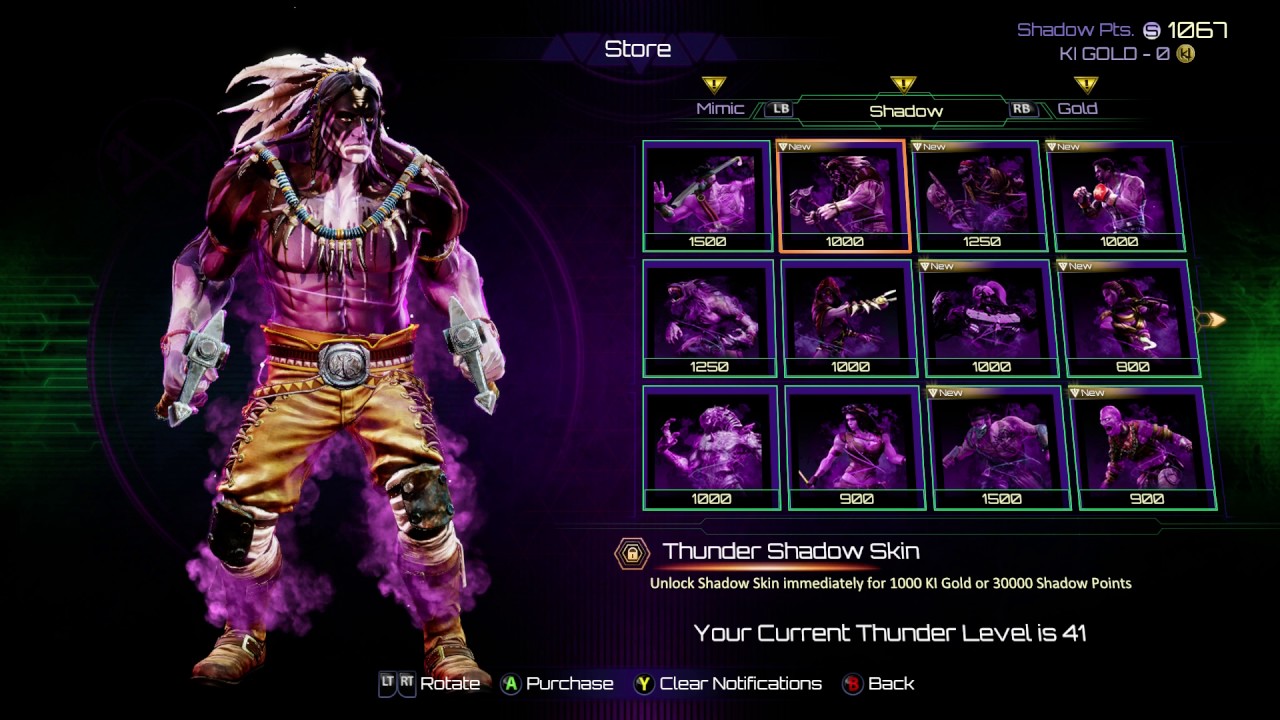 Killer Instinct Shadow and Mimic skins - YouTube
