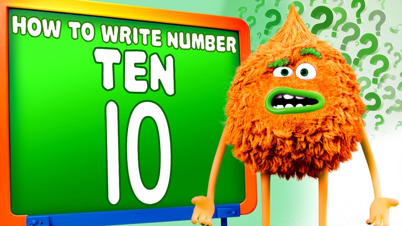 Number 10 - Ten ️ Learn to write BECOME WIZARD WRITER Where Numbers ...