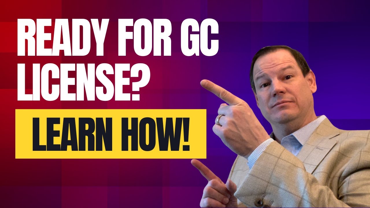 How to Get Your North Carolina General Contractors License - YouTube