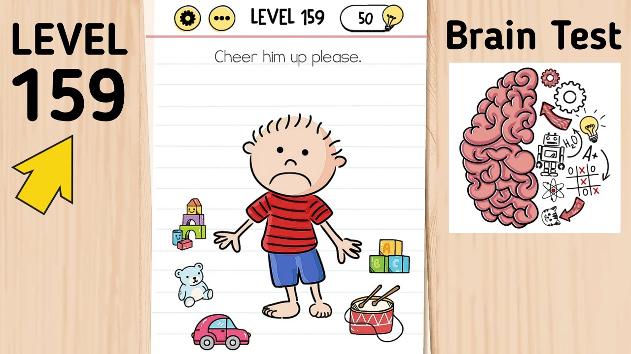 Brain Test Level 159 Cheer Him Up Please. - YouTube