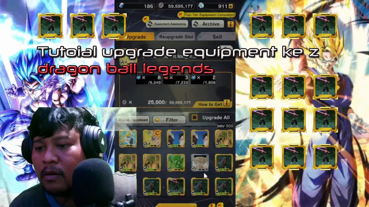 Cara Upgrade Equipment Ke Z Dragon Ball Legends Dbl Gameplay - YouTube