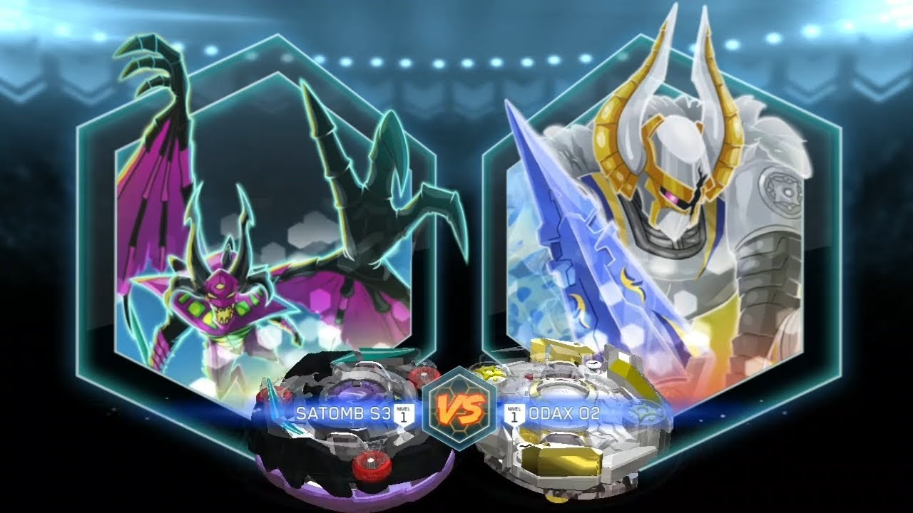 Beyblade burst app~Silas vs Ruck Mar (Satomb S3 vs Odax O2) - YouTube