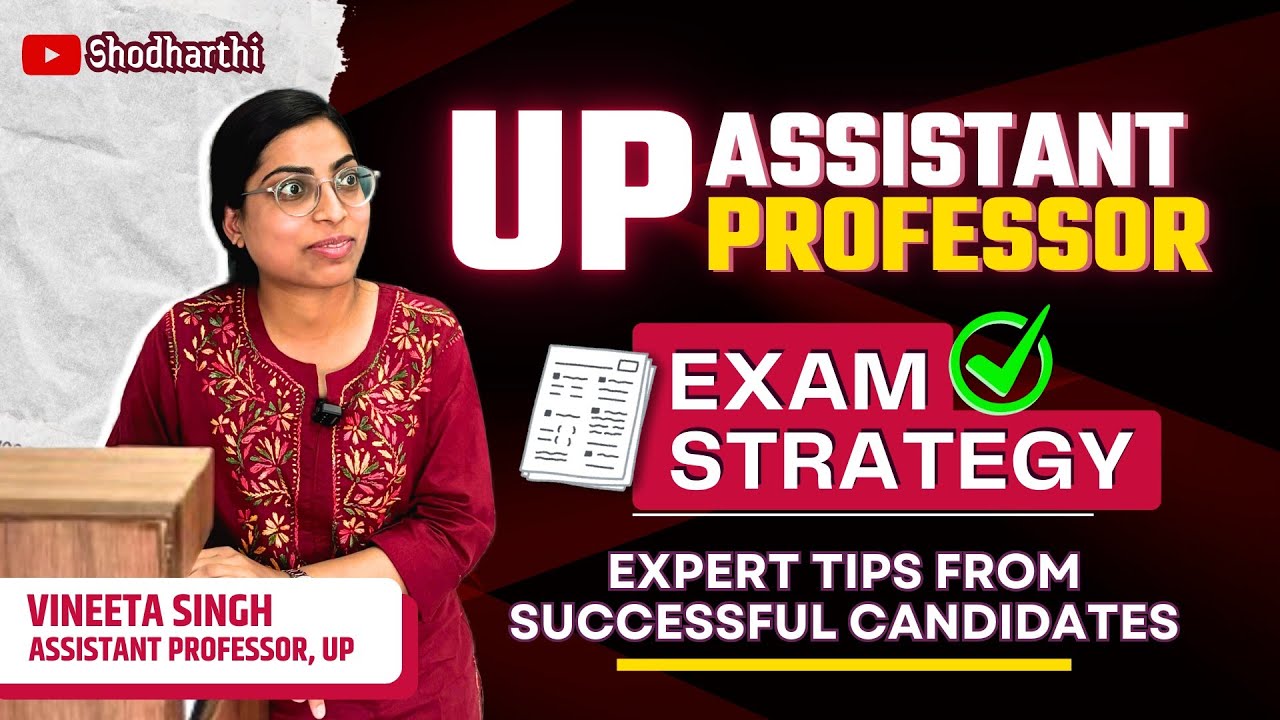 UP Assistant Professor Exam Strategy: Expert Tips from a Successful ...