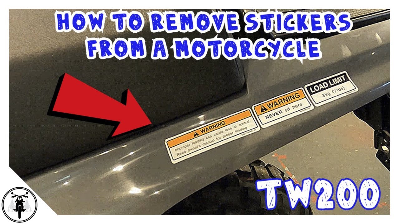 How to remove stickers from a motorcycle // Tank & Plastics // Yamaha ...