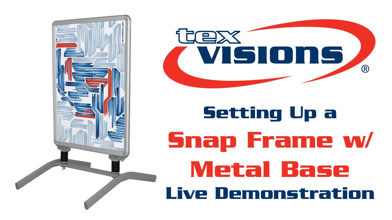 Snap Frame with Metal Base Setup - YouTube