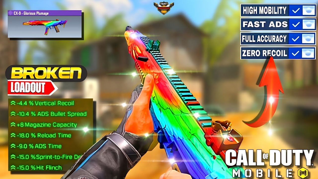 CX-9 Best Attachments for Call Of Duty Mobile // Fast ADS + No RECOIL # ...