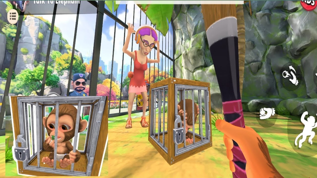 I safe my monkey in monkey game for youtube video - YouTube