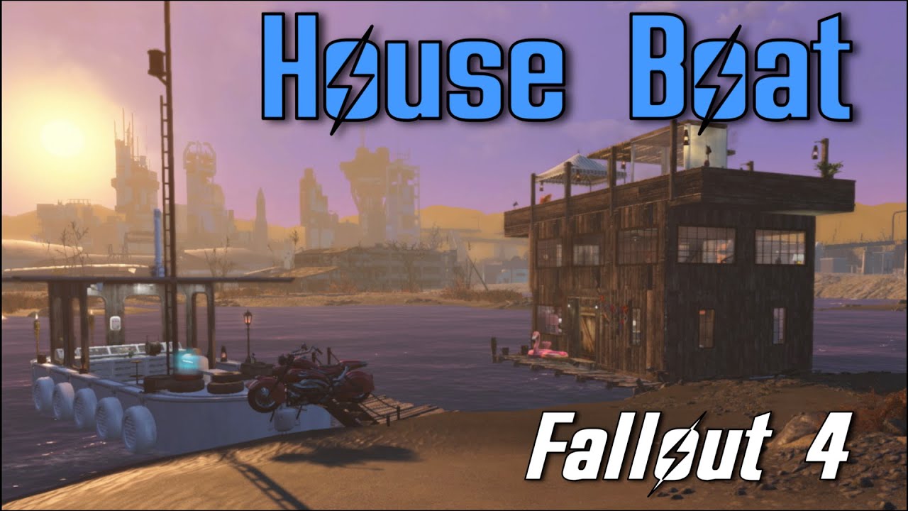 Fallout 4 - House Boat (mini build) - YouTube