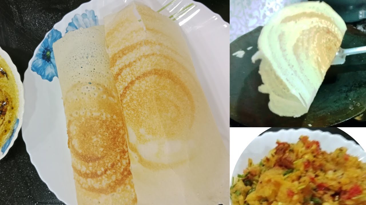 Dosa Recipe/Super Crispy Dosa/ Dosa batter Recipe/Alur Masala Recipe in ...