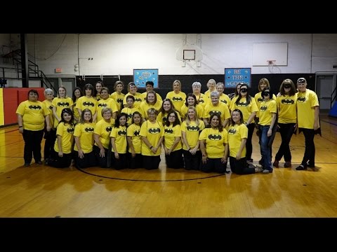 STAAR Test Pep Rally and Batman Flash Mob - YouTube