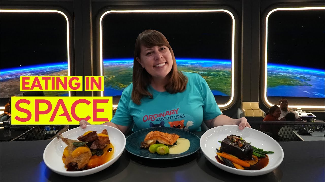 Eating in Outer Space at EPCOT's Space 220! [NEW RESTAURANT] - YouTube