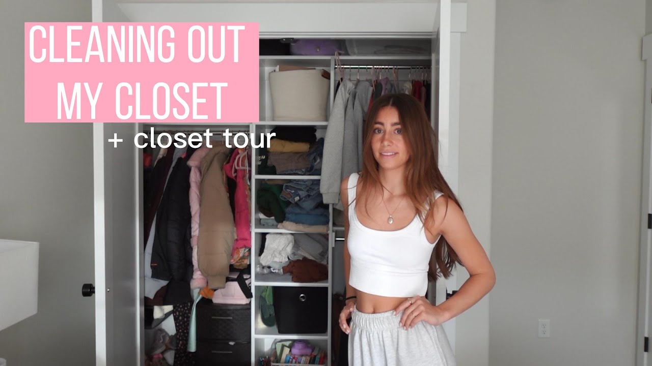 CLEANING OUT MY CLOSET + CLOSET TOUR - YouTube