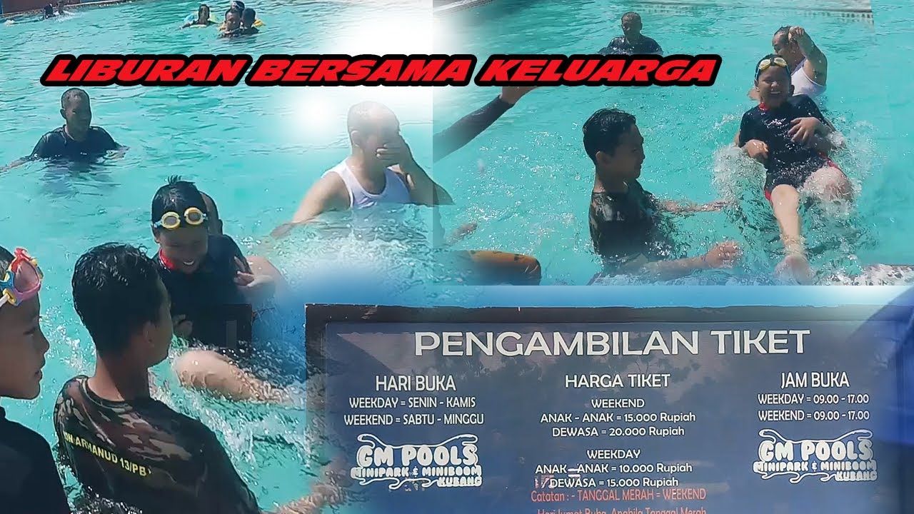 LIBUR PANJANG BERSAMA KELUARGA DI GM POOLS KUBANG RAYA - YouTube