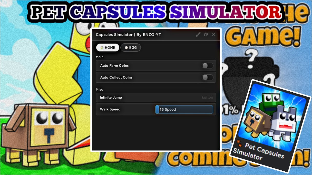 Pet Capsules Simulator Script - YouTube