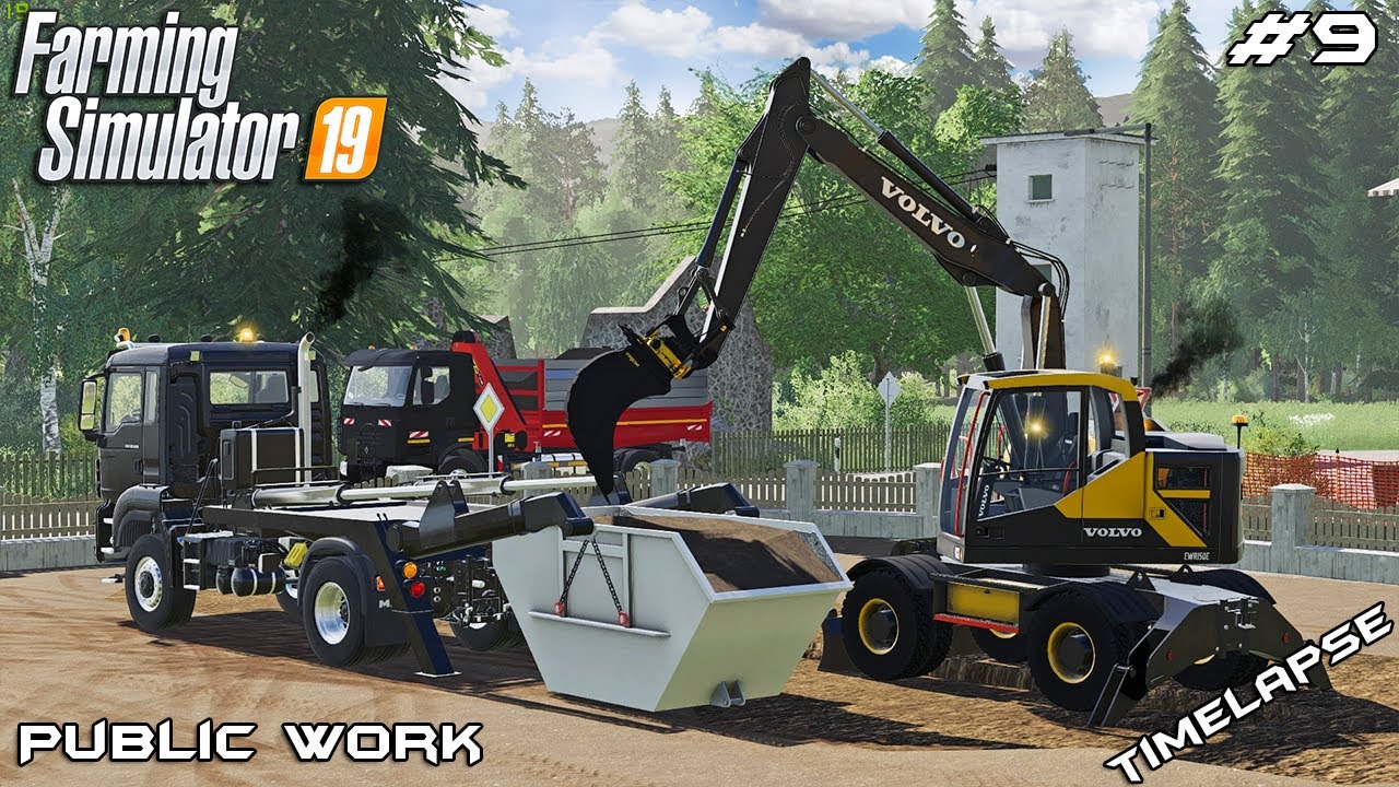 New equipment & digging trench | Public Work Stappenbach | Farming ...